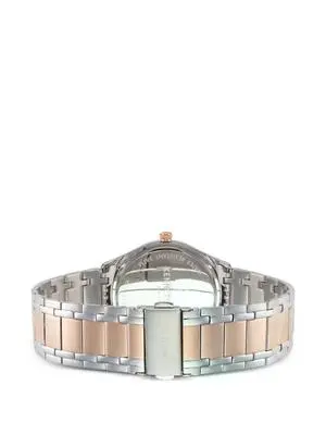 KENNETH COLE Rose Gold-tone And Stainless Steel Bracelet Watch
