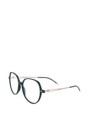 BOSS Geometric-frame Glasses - Green