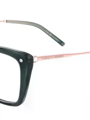 Carolina Herrera Glitter-effect Cat-eye Glasses