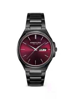 KENNETH COLE Stainless Steel Quartz Watch - Red
