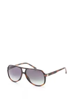 Carrera Eyewear Tortoiseshell-effect Pilot-frame Sunglasses - Brown