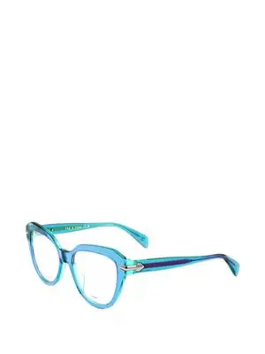Rag & Bone Geometric-frame Glasses - Blue