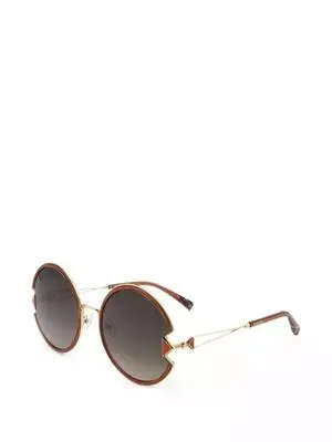 Missoni Geometric-frame Sunglasses - Brown