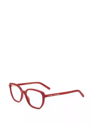 Marc Jacobs Geometric-frame Glasses - Red