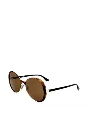 Marni Tortoiseshell-effect Round-frame Sunglasses - Brown