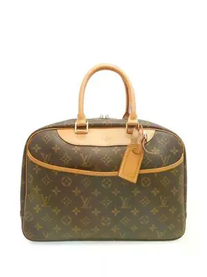 LOUIS VUITTON 1999 Monogram Deauville Handbag - Brown