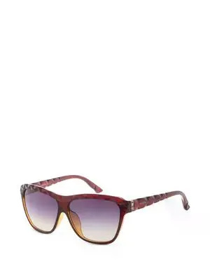 SWAROVSKI Crystal-embellished Square-frame Sunglasses - Red