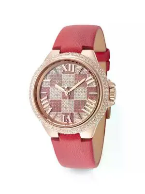 Michael Kors Camille Pavé 33mm Watch - Red