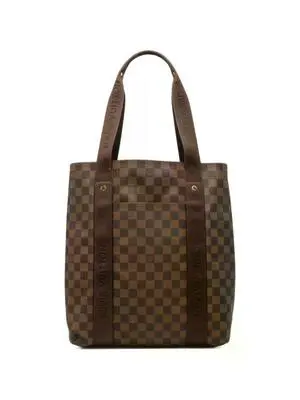 LOUIS VUITTON 2008 Damier Ebene Cabas Beaubourg Tote Bag - Brown