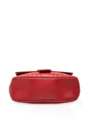 Gucci Small Gg Marmont Matelasse Leather Top Handle Satchel