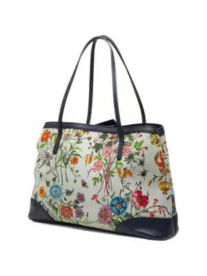 Gucci 2000-2015 Medium Canvas Flora Tote Bag
