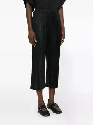 Issey Miyake Pleated Cropped Trousers