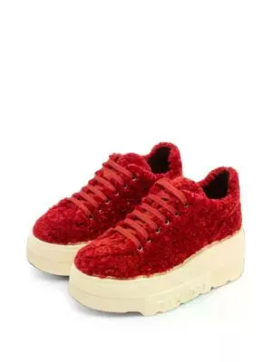 Casadei Nexus Faux-fur Platform Sneakers