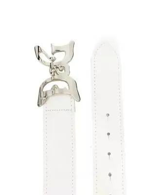 Dolce & Gabbana 2000s Logo-plaque Belt - White
