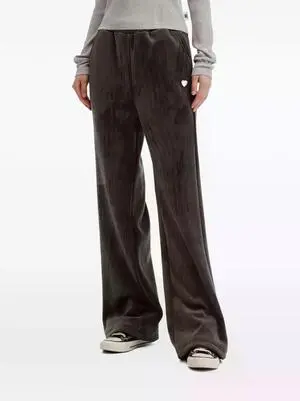 CHOCOOLATE Heart-plaque Wide-leg Corduroy Trousers