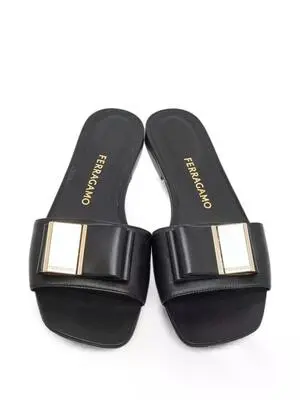 FERRAGAMO Lyana Bow-detail Flat Sandals