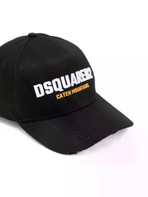 Dsquared2 Distressed Embroidered Baseball Cap