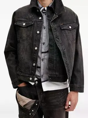 Andersson Bell Crystal-embellished Denim Jacket