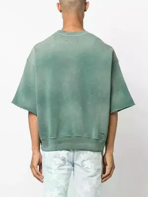 Amiri Vintage Ss Tiger-print Short-sleeve Sweatshirt