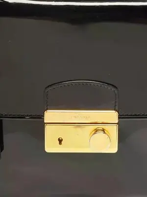 Dior Patent Leather Flap Tote Bag