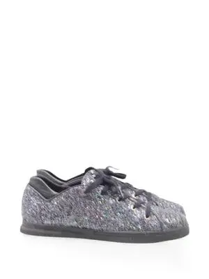 STUART WEITZMAN Glitter Low-top Sneakers - Grey