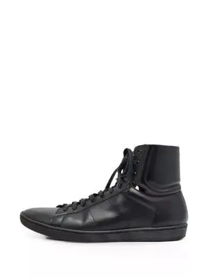 Saint Laurent Court Classic High-top Sneakers - Black