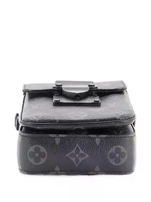 LOUIS VUITTON S Lock Vertical Wearable Wallet Monogram Eclipse Canvas Crossbody Bag
