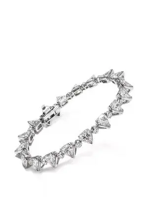 DI VOLPE Lo Scudo" Sapphire Tennis Bracelet - Silver