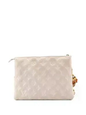 LOUIS VUITTON Coussin Pm Monogram Embossed Lambskin Crossbody Bag - Neutrals