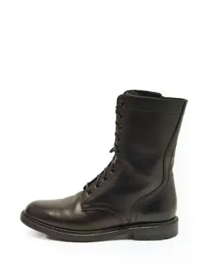 Celine Lace-up Combat Boots - Black