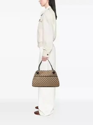 Gucci Gg Canvas Eclipse Shoulder Bag - Neutrals