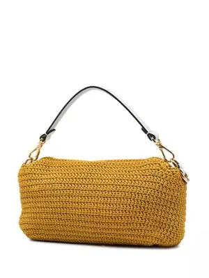 Fendi 2010-2026 Crochet Raffia Baguette Satchel