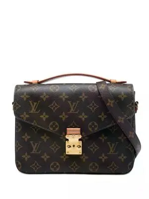 LOUIS VUITTON 2018 Monogram Pochette Metis Satchel - Brown