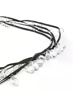 MARIA CALDERARA Crystal-embellished Necklace - Silver