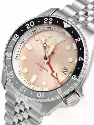 SEIKO PREOWNED Seiko 5 Sports Gmt Stainless Steel Automatic Watch