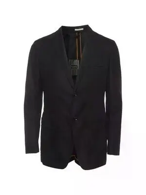 Ermenegildo Zegna Notched Lapels Single-breasted Jacket - Blue