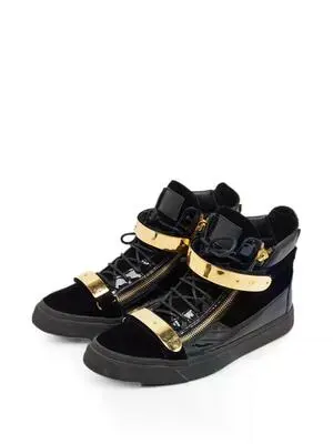GIUSEPPE ZANOTTI Coby Metallic Strap Sneakers
