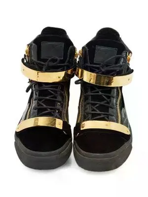 GIUSEPPE ZANOTTI Coby Metallic Strap Sneakers