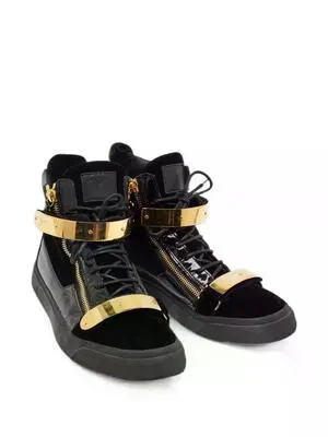 GIUSEPPE ZANOTTI Coby Metallic Strap Sneakers