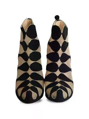CHRISTIAN LOUBOUTIN Circus Mesh Cutout Ankle Boots