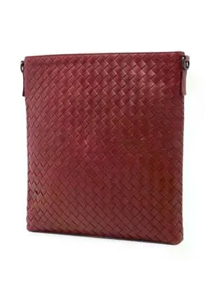 Bottega Veneta 2012-2026 Nappa Intrecciato Vn Crossbody Bag - Red