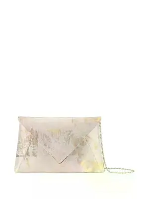 Tyler Ellis Medium Lee Pouchet Metallic-leather Clutch Bags