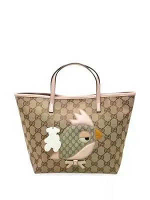 Gucci 2000-2015 Gg Canvas Zoo Handbag - Neutrals