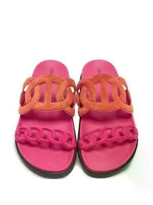 Hermès Chaine D'ancre Strap Sandals - Pink
