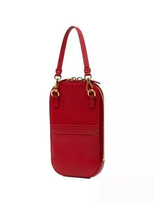Prada 2000-2013 Saffiano Zip Phone Holder Satchel