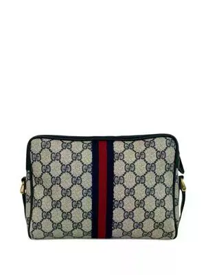 Gucci Gg Supreme Interlocking G Web Crossbody Bag