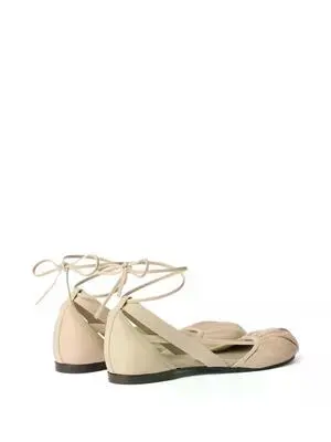 LEMAIRE Flat Ballerinas In Goat Leather - Neutrals