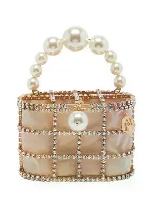 Rosantica Holli Pearl-embellished Tote Bag - Neutrals
