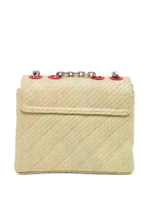 Off-White Jackhammer Raffia Shoulder Bag