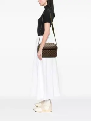 LOUIS VUITTON Damier Ebene Reporter Pm Crossbody Bag - Brown